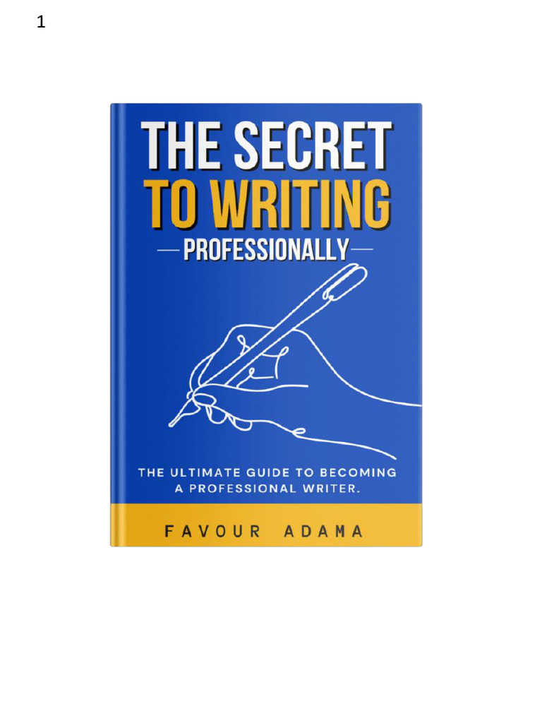 The Secrets To Writing Professionally | PDF | Thought | Educational ...