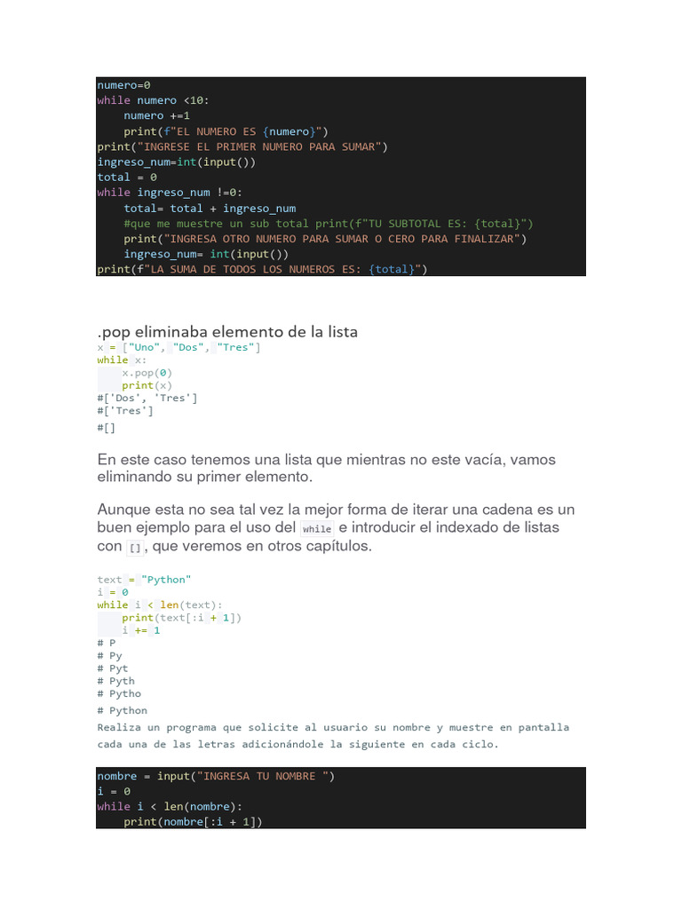 Ejercicios de Programación en Python | PDF | Tiempo extraordinario