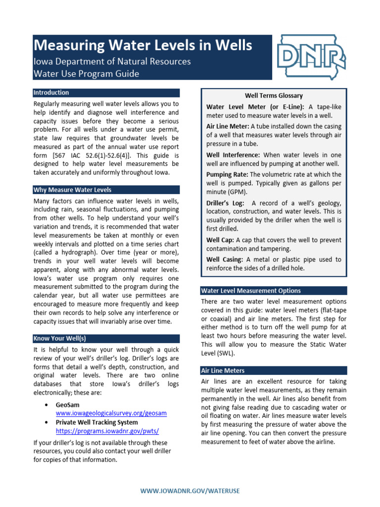 Water Level Guide | Download Free PDF | Pressure | Water