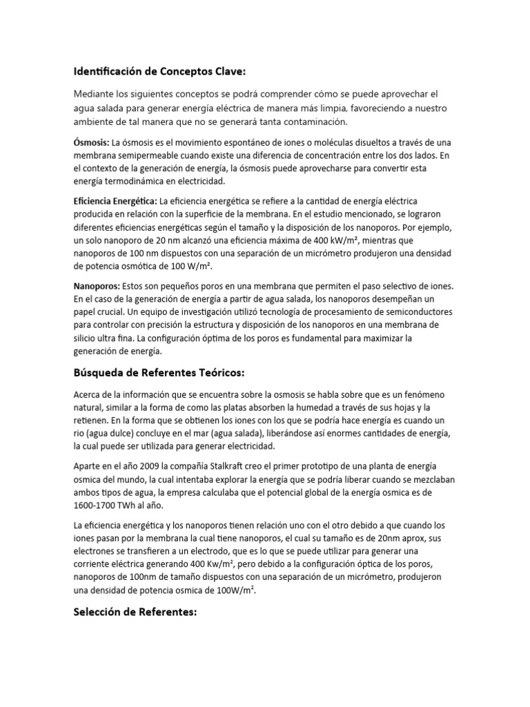Identificación de Conceptos Clave | PDF | Ósmosis | Agua