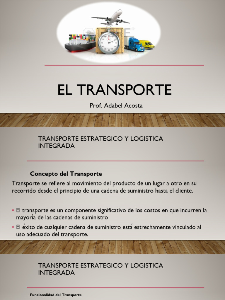 Los Modos y Medos de Transportes | PDF | Transporte | Logística