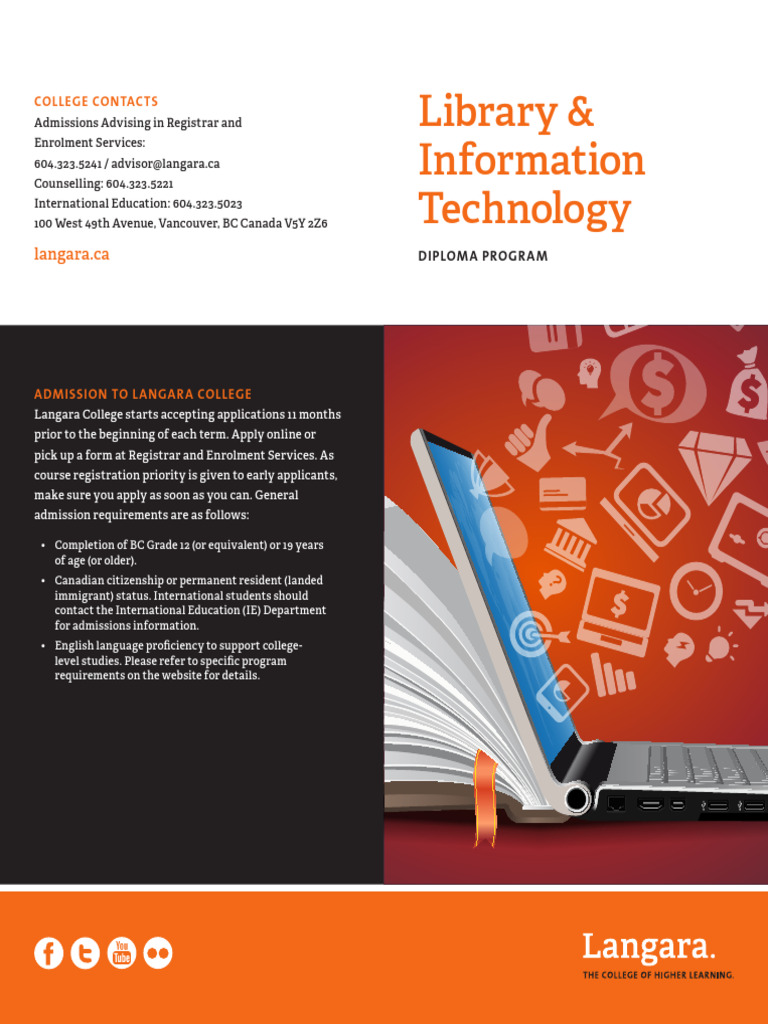 Langara Library Technician Program Overview | PDF | Libraries | Information