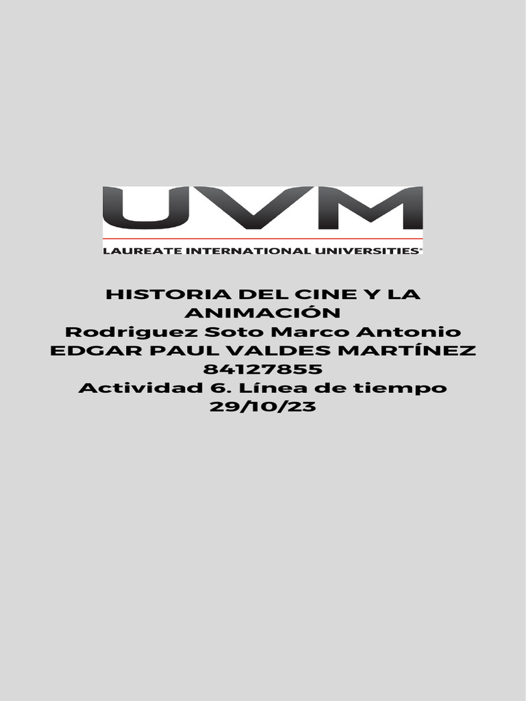 A6 Epvm | PDF | Película muda