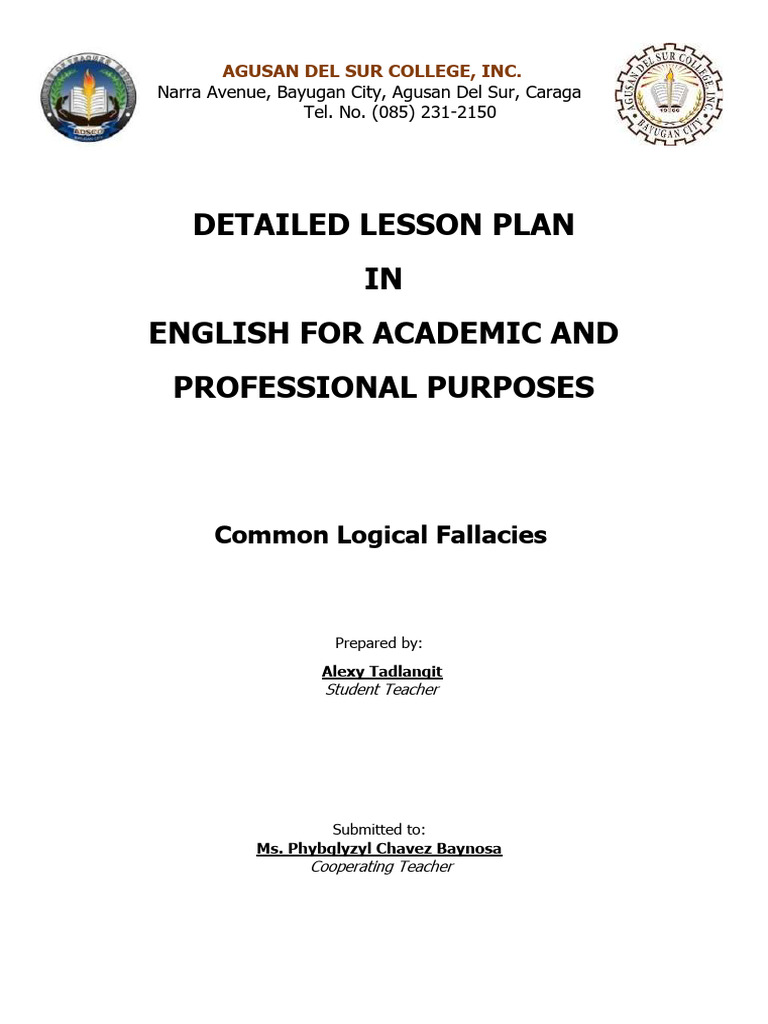 UNIT 6 LESSON 3 Logical Fallacies | PDF | Logic | Fallacy