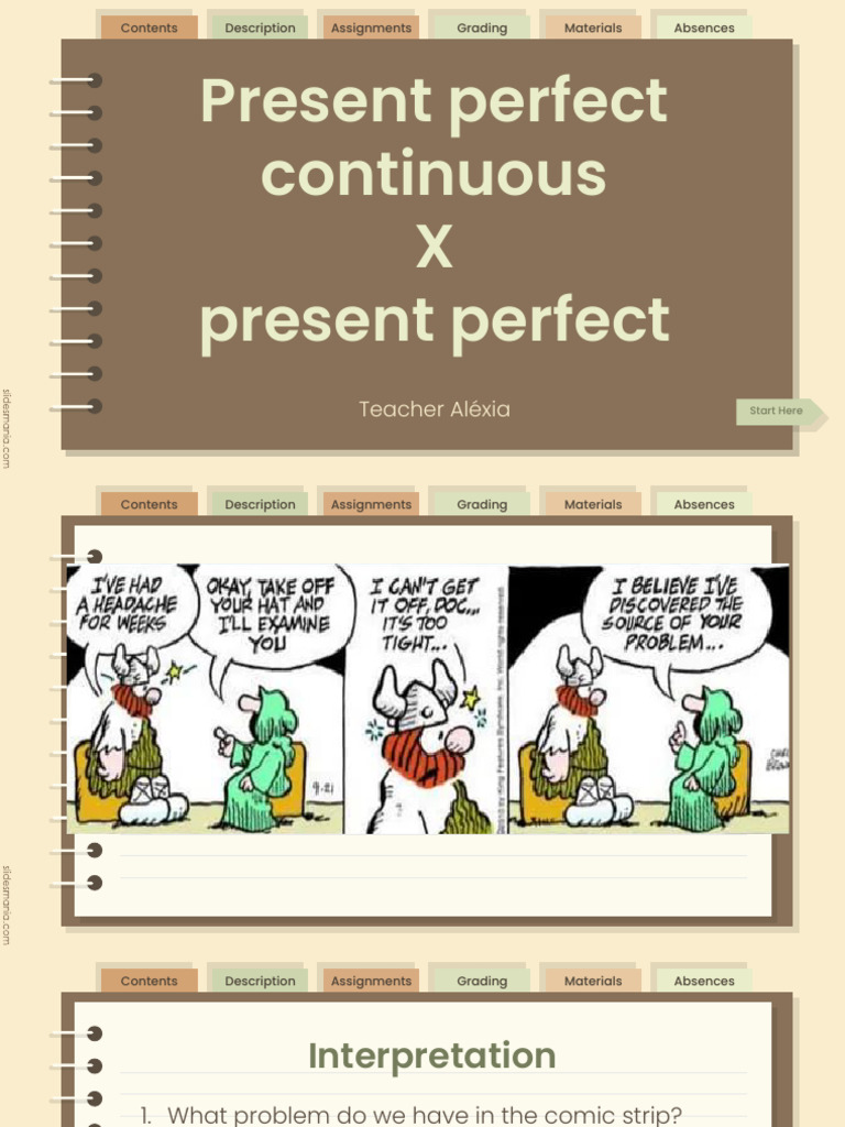 Present Perfect Continuous Vs Present Perfect Simple | PDF ...