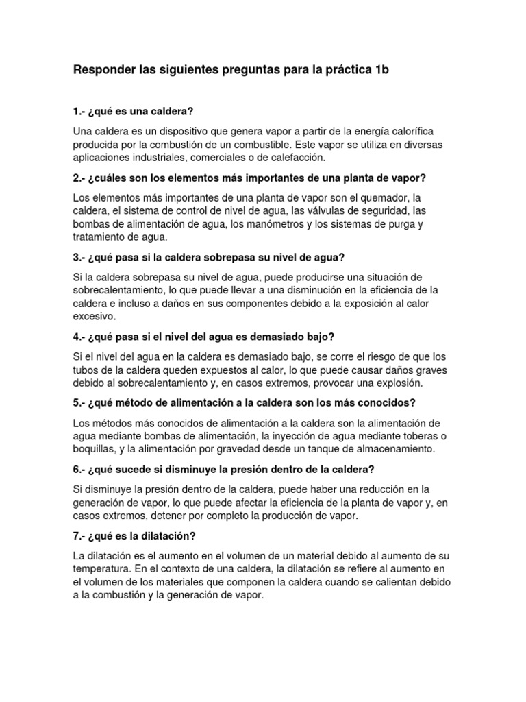 PRACTICA 1b | PDF | Vapor | Máquina de vapor