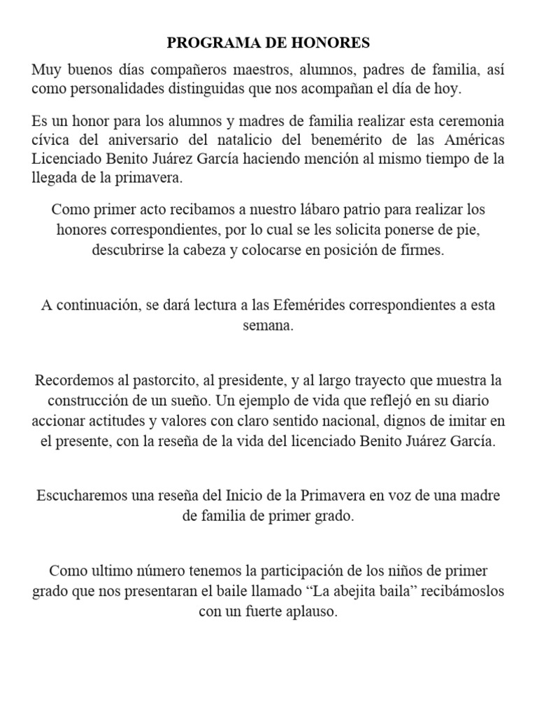 Programa de Honores | PDF