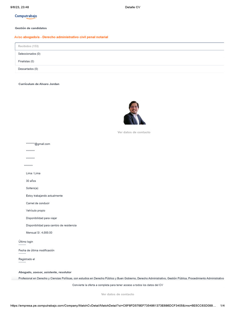 Cv Alvaro Jordan | PDF | Microsoft | Business