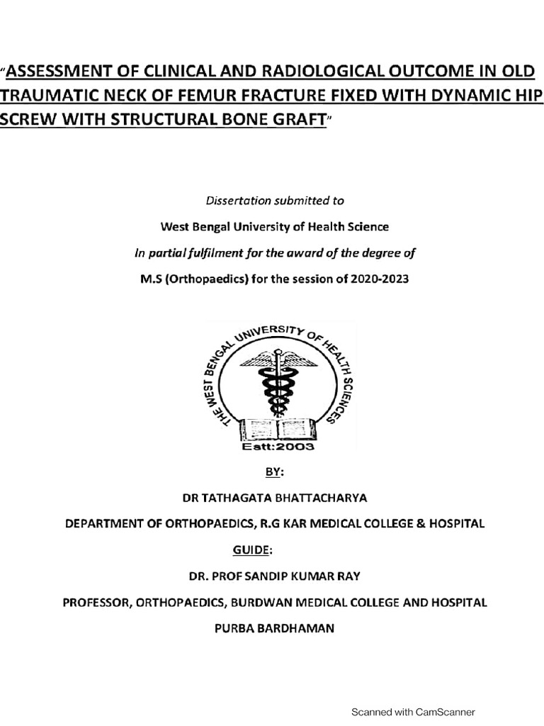 Use Of Iliac Crest Bone Graft In Neglected Neck Of Femur Fracture Pdf