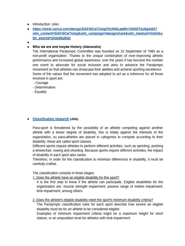 Agitos: Design in Paralympic Sport | PDF | Paralympic Games | Disability