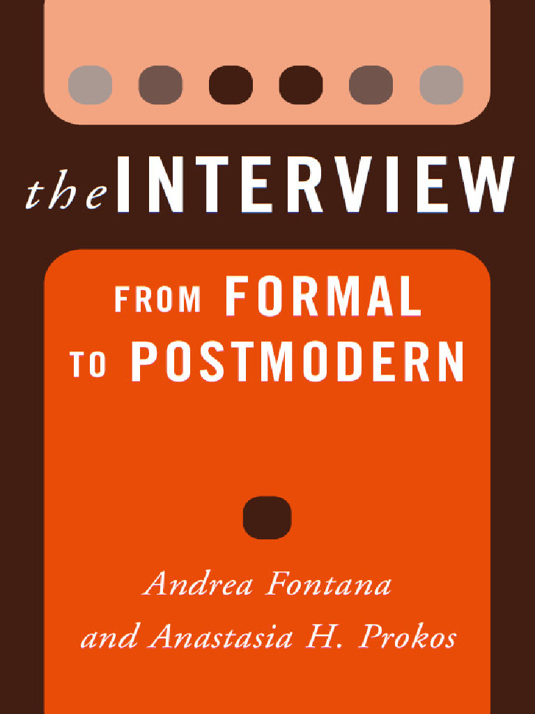 The Interview - From Formal To Postmodern | PDF | Survey Methodology | Focus Group