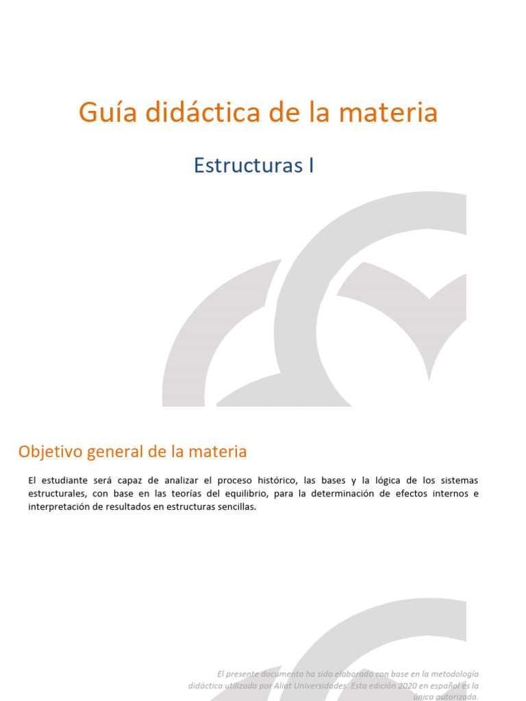 Guía Estructuras I | PDF | Viga (Estructura) | Braguero