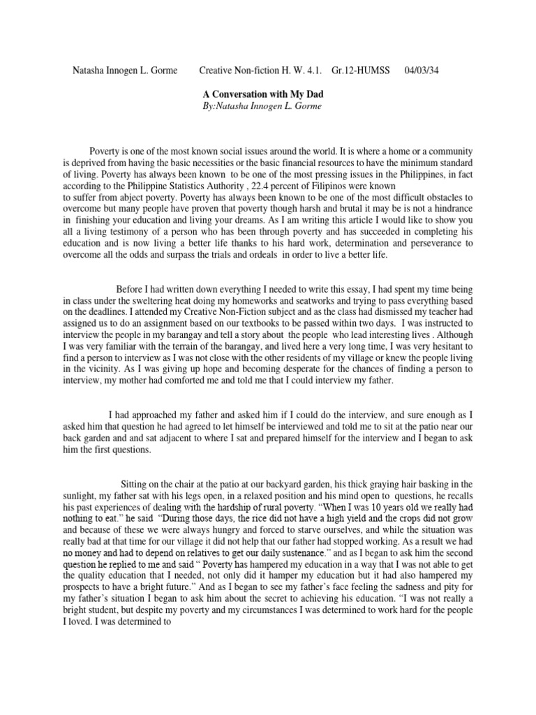 Natasha Gorme CNF HW 41 | PDF