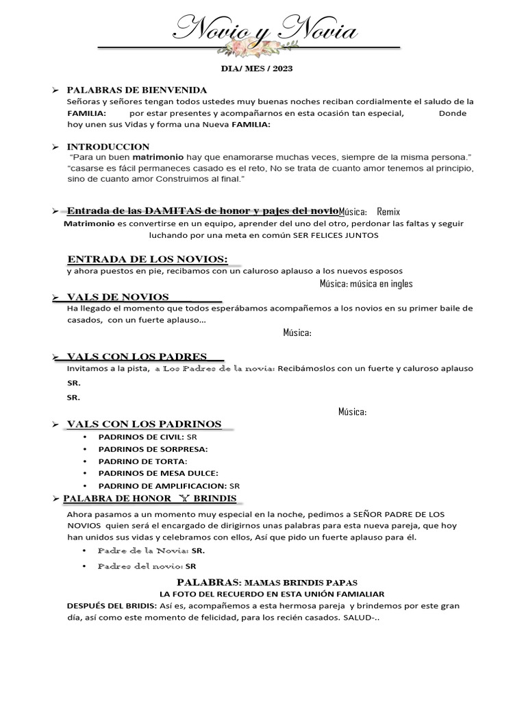 Modelo de Boda | PDF