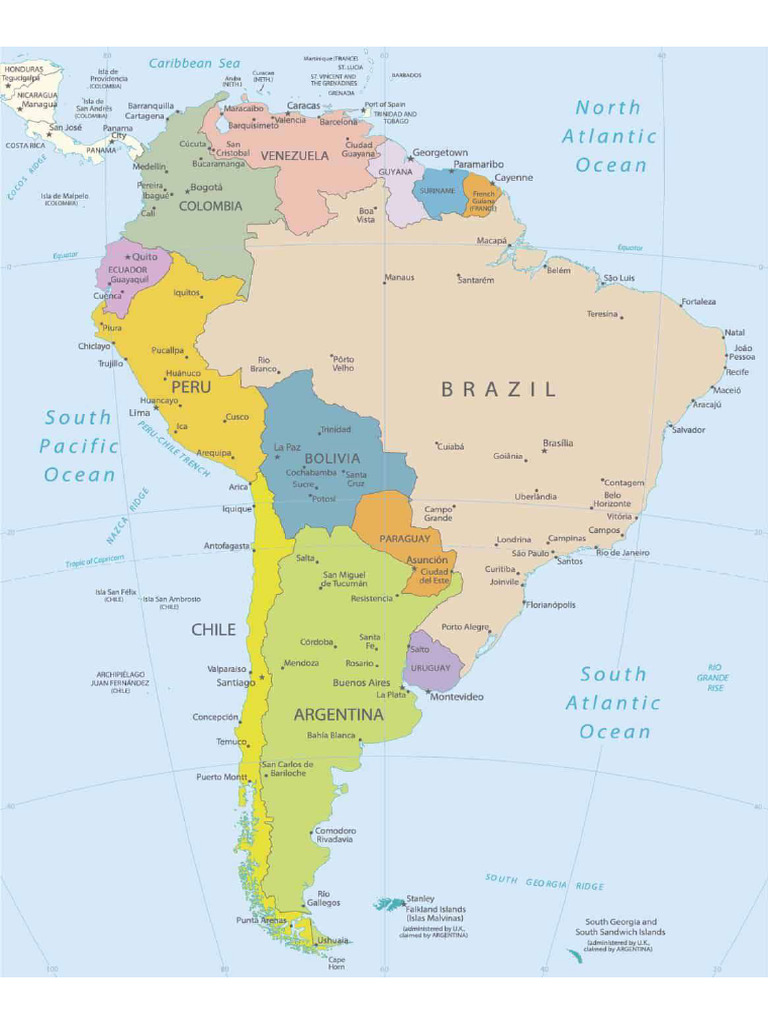 Mapa America Del Sur 1 | PDF