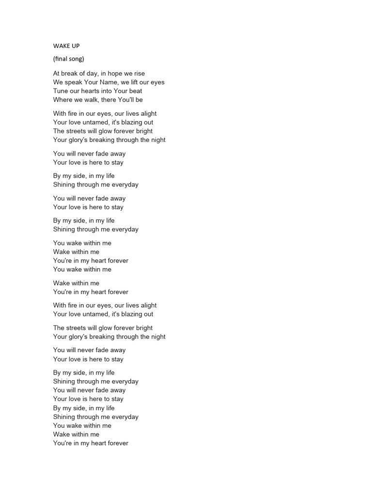 WAKE UP | PDF
