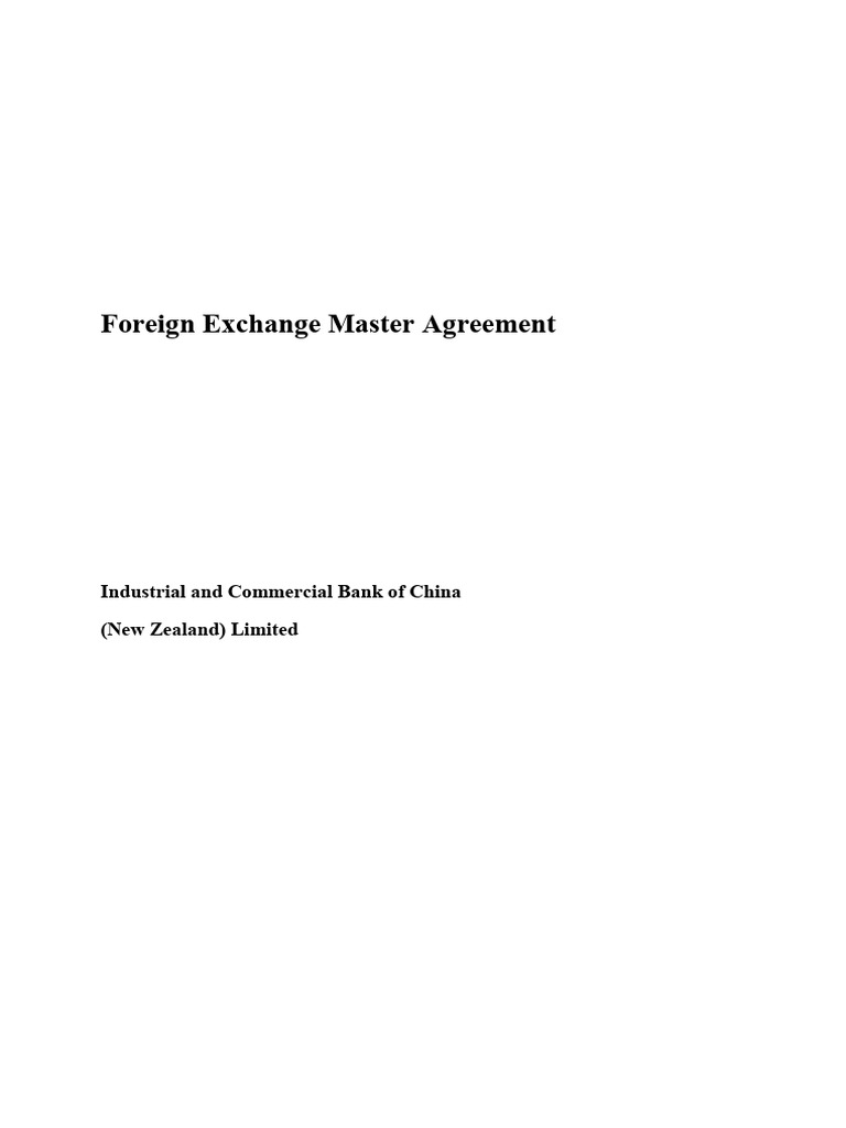 Foreign Exchange Master Agreement | PDF | Swap (Finance) | Value Added Tax