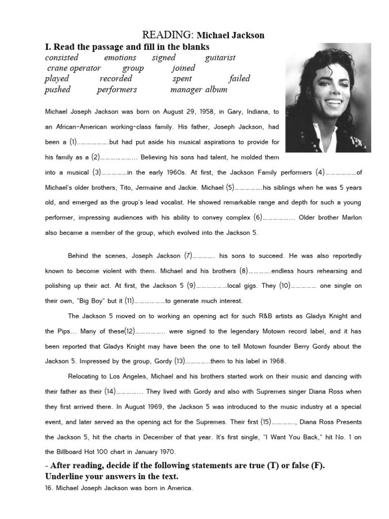 READING Michael Jackson | PDF | Motown | Universal Music Group