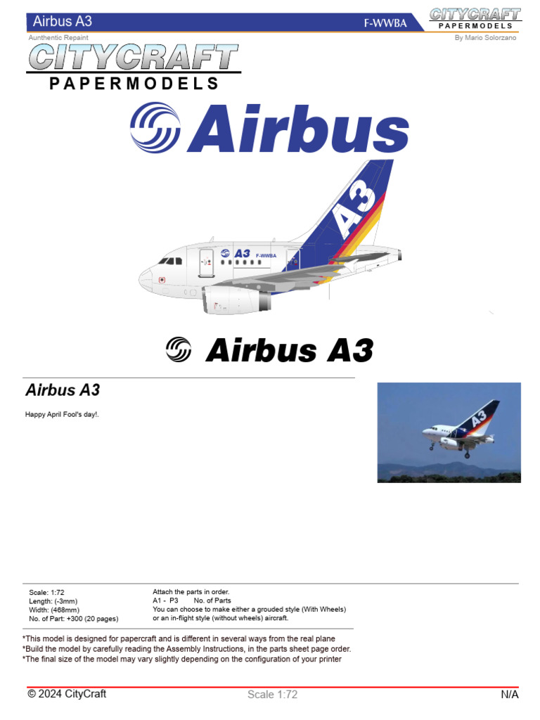 Airbus A3 - 1 72 | PDF