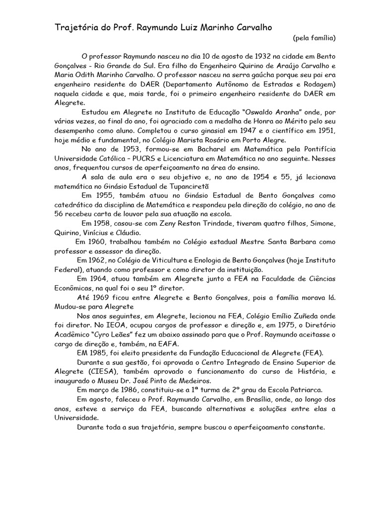 Biografia Raymundo Pdf