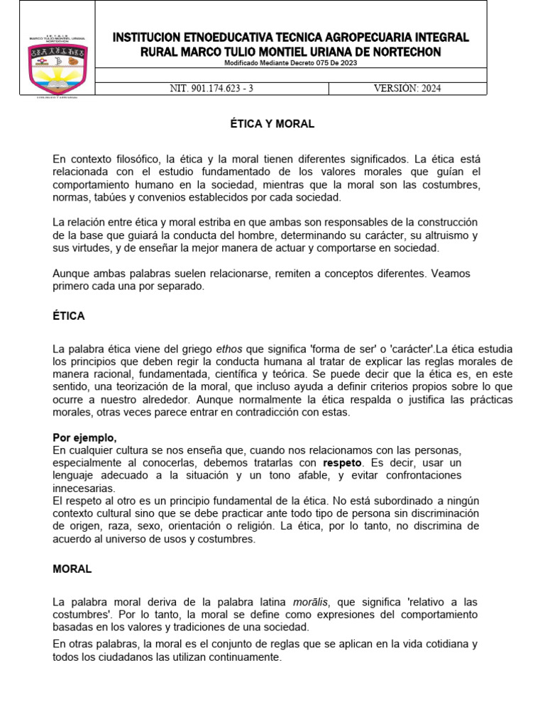 Moral 9 | PDF | Filosofía Aplicada