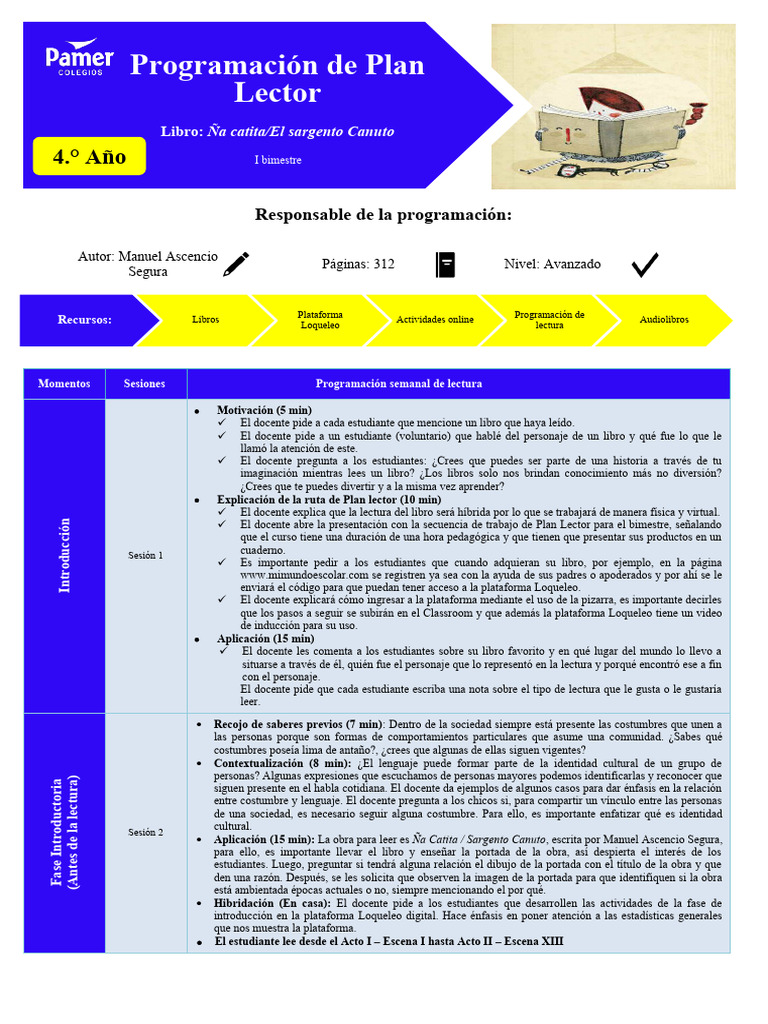 PL - S4 - Ña Catita-El Sargento Canuto - I BIM - 2024 | PDF