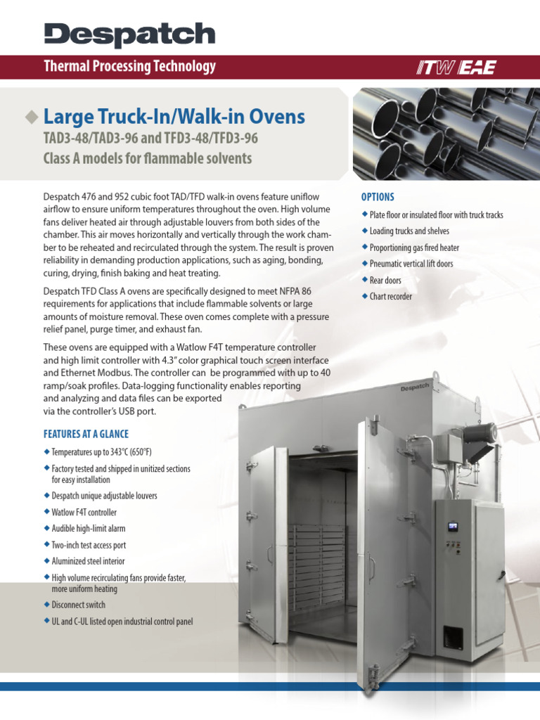 TAD3-48 and TAD3-96 Spec Sheet | PDF | Building Engineering