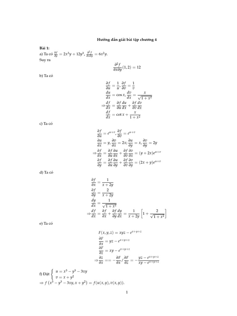 Dap An BT Chuong4 | PDF