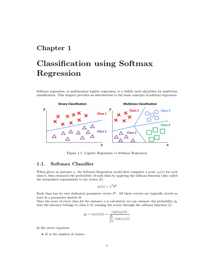 2 Softmaxregression | Download Free PDF | Statistical Classification | Applied Mathematics