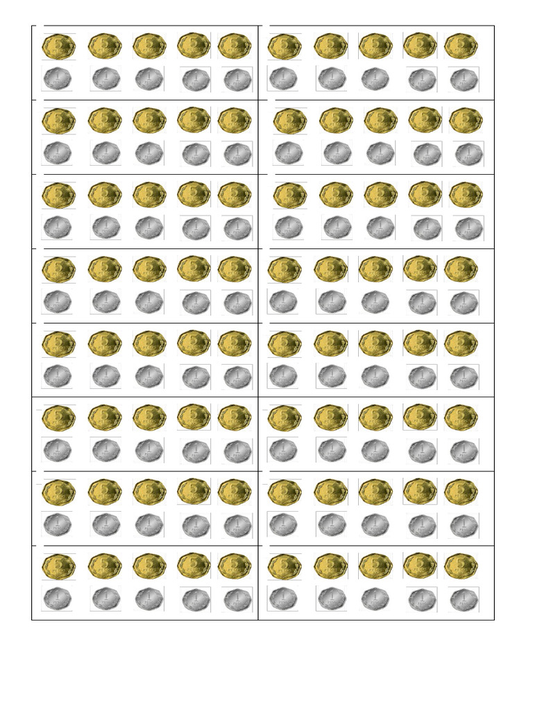 Monedas de 1 y 5 pesos | PDF
