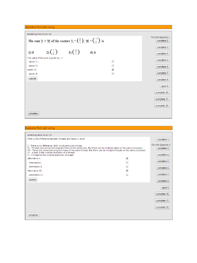 TU Darmstadt - Online Test Questions | PDF
