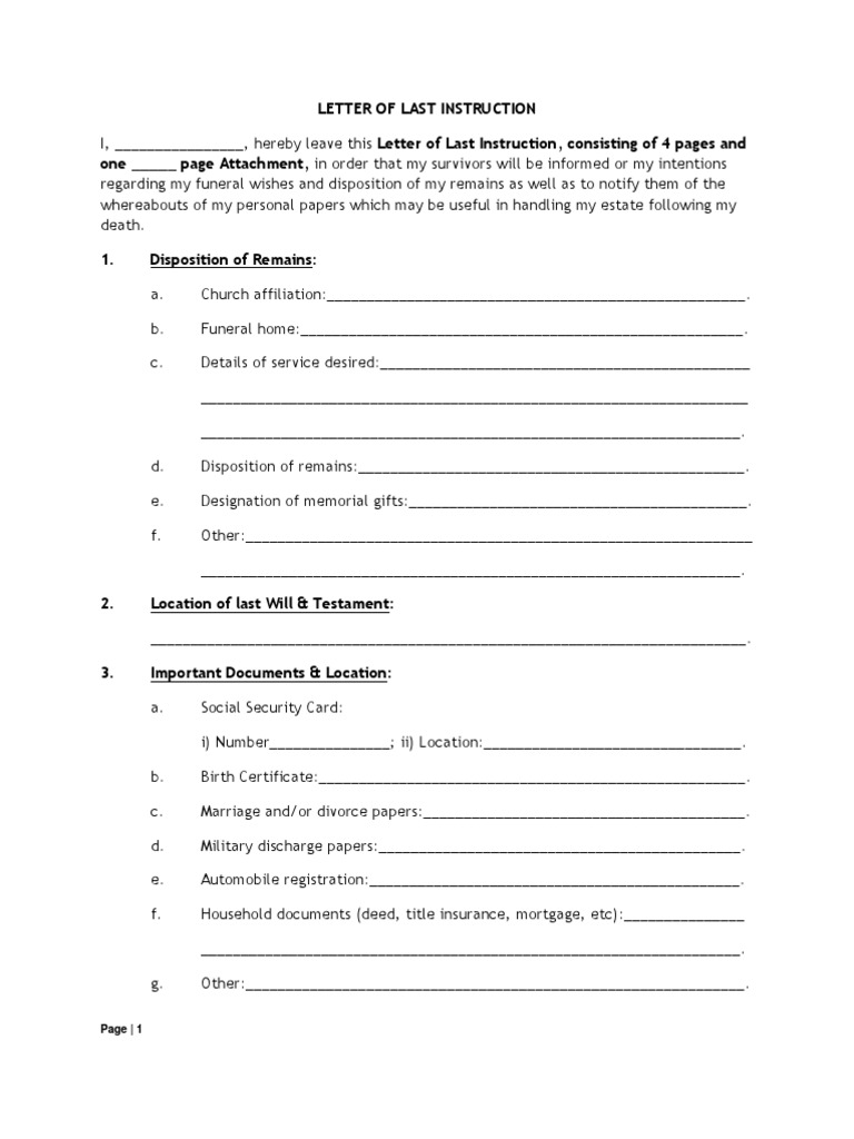 Letter of Last Instruction | PDF | Private Law | Service Industries