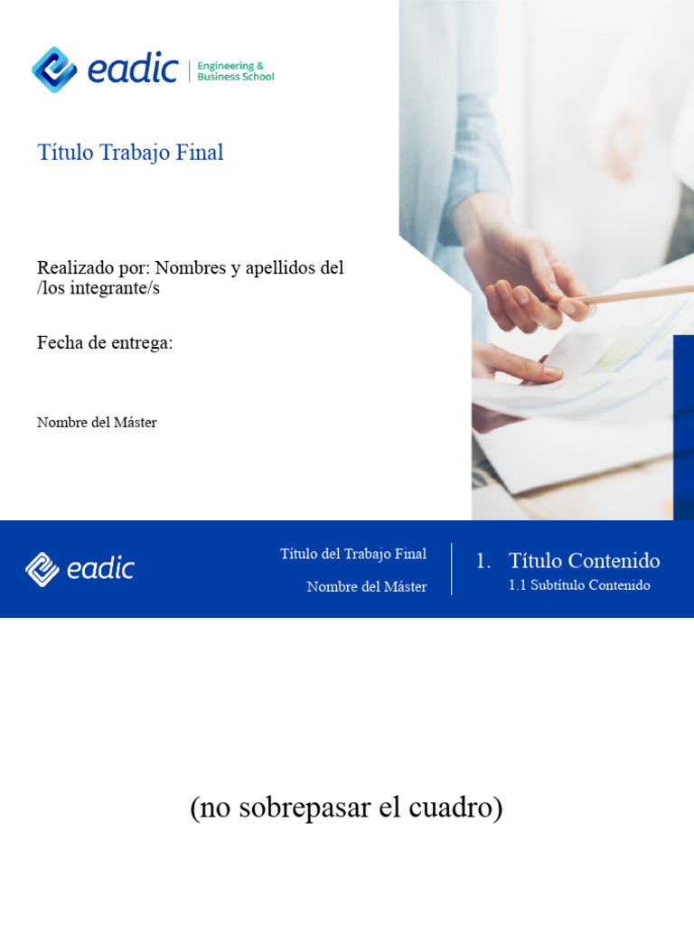 Plantilla PPT TFM 201126 CE | PDF