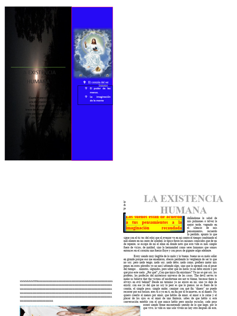 LA EXISTENCIA HUMANA | PDF | Amor | Verdad