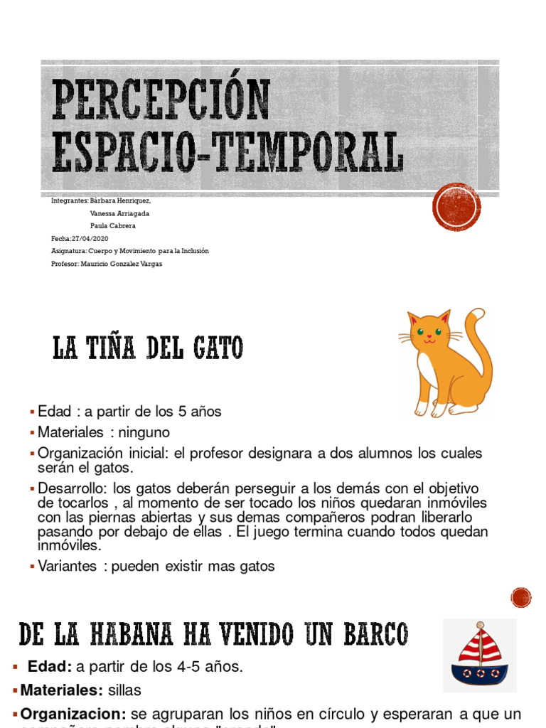 Juegos de Percepción Espacio Temporal | PDF