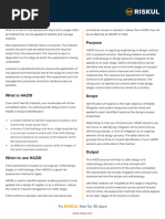 Hazard Identification HAZID Study Worksheet Template | PDF