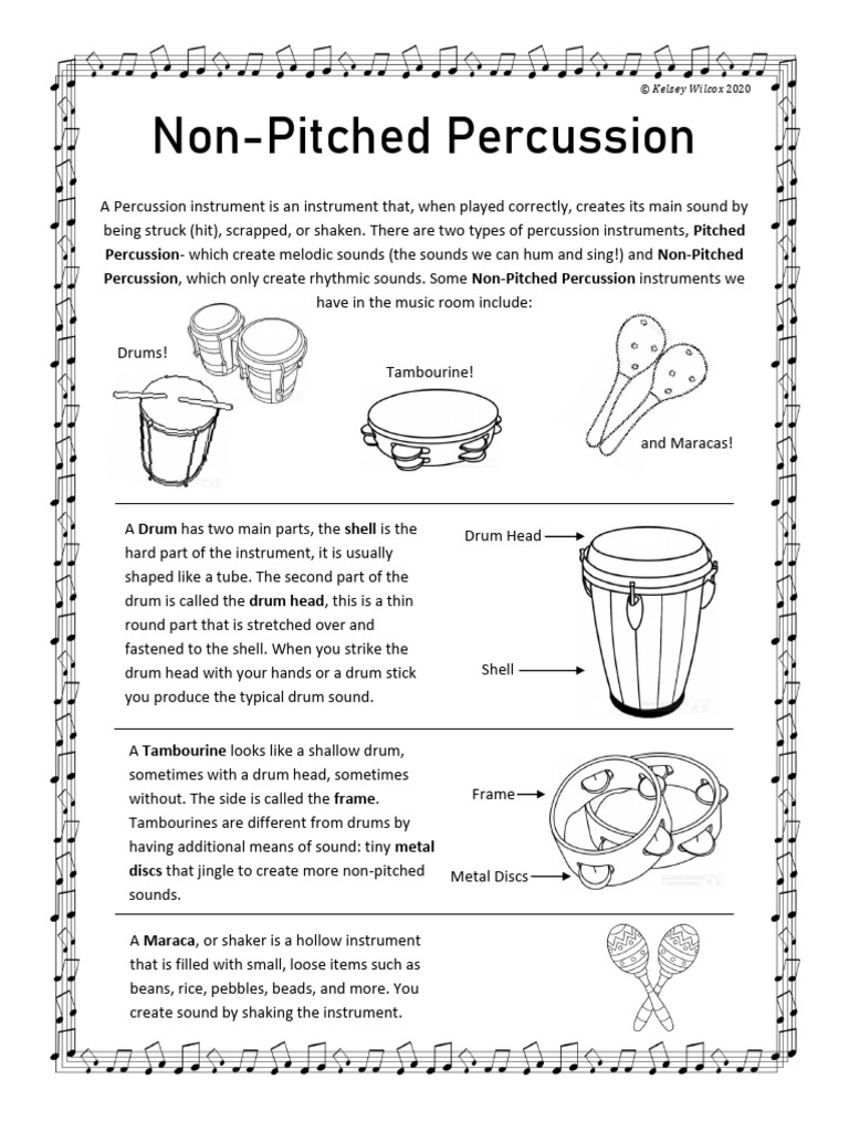 Non-Pitched Percussion | PDF | Drum | Percussion Instruments