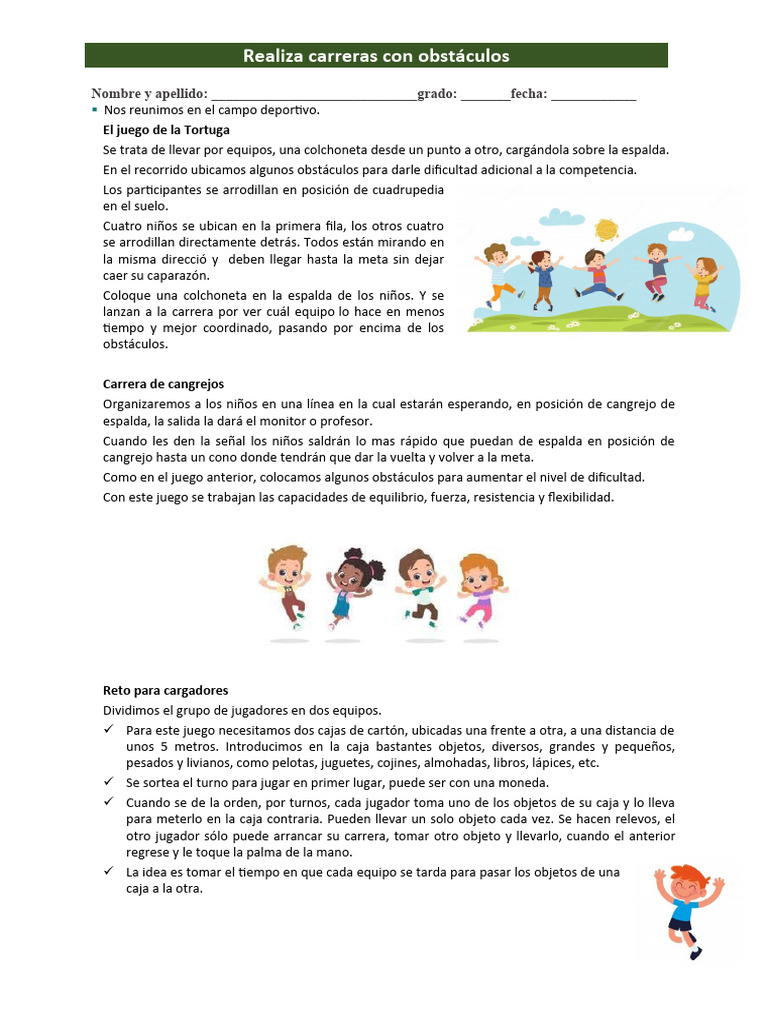 Sesion Educacion Fisica 21 - 04 - 23V | PDF