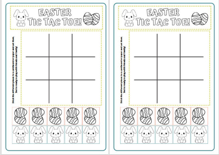 easter tic tac toe | PDF