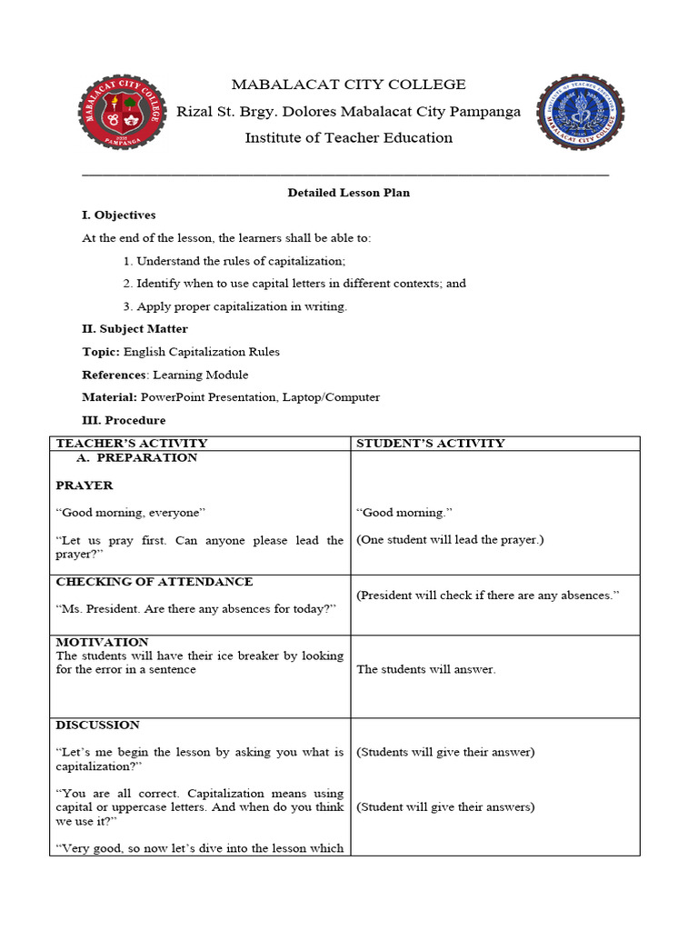 Capitalization Rules | Download Free PDF | Letter Case | Linguistics