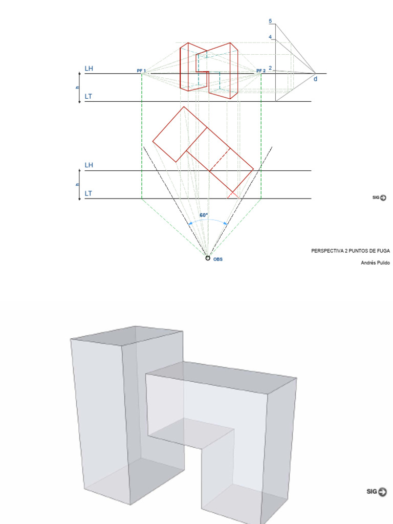 Perspectiva 2 Puntos de Fuga | PDF