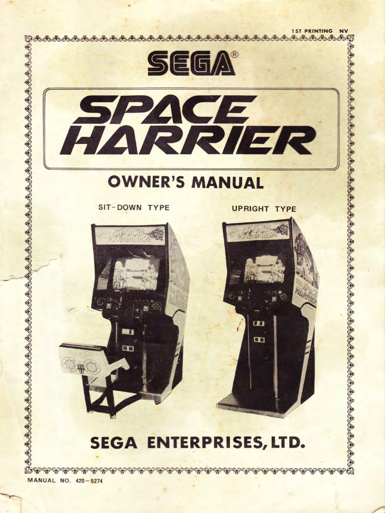 Space Harrier - 1985 - Sega | PDF