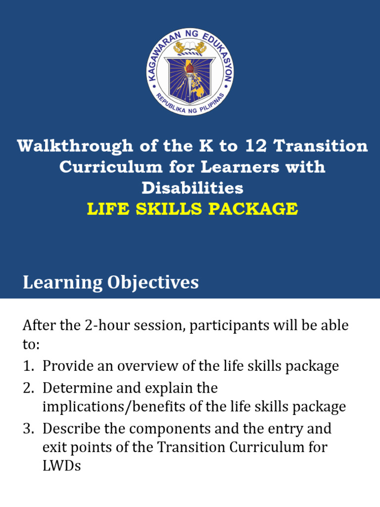 Life Skills Package Presentation | PDF | Learning | Communication
