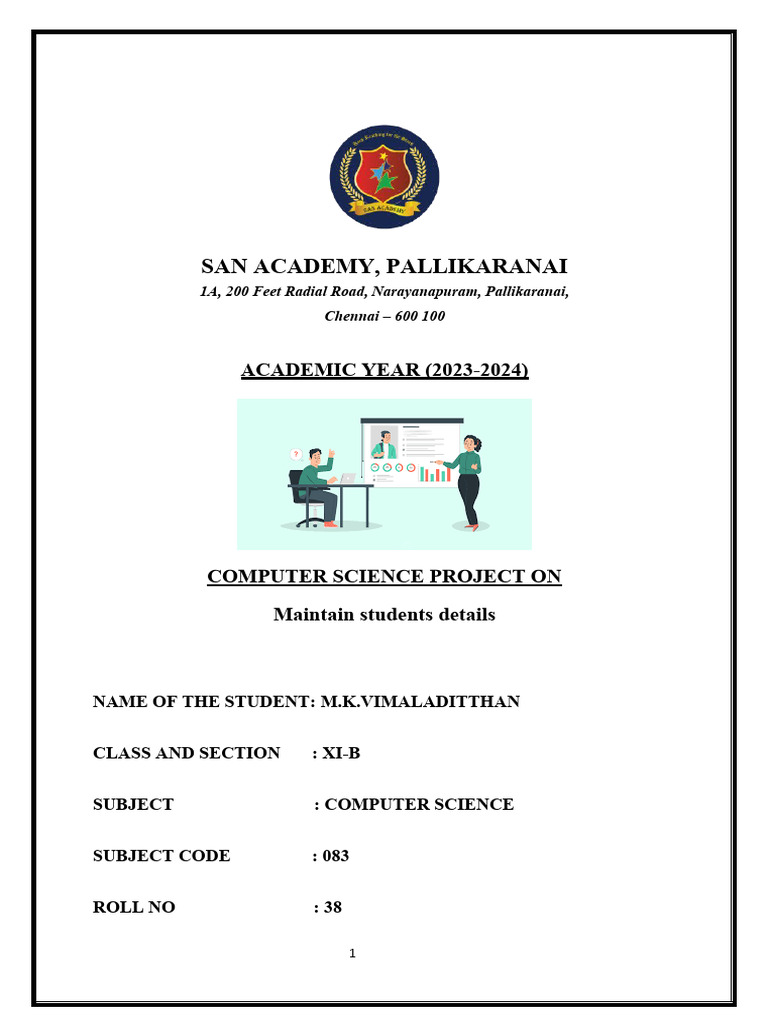 CSC Investigatory Project | PDF | Information | Databases