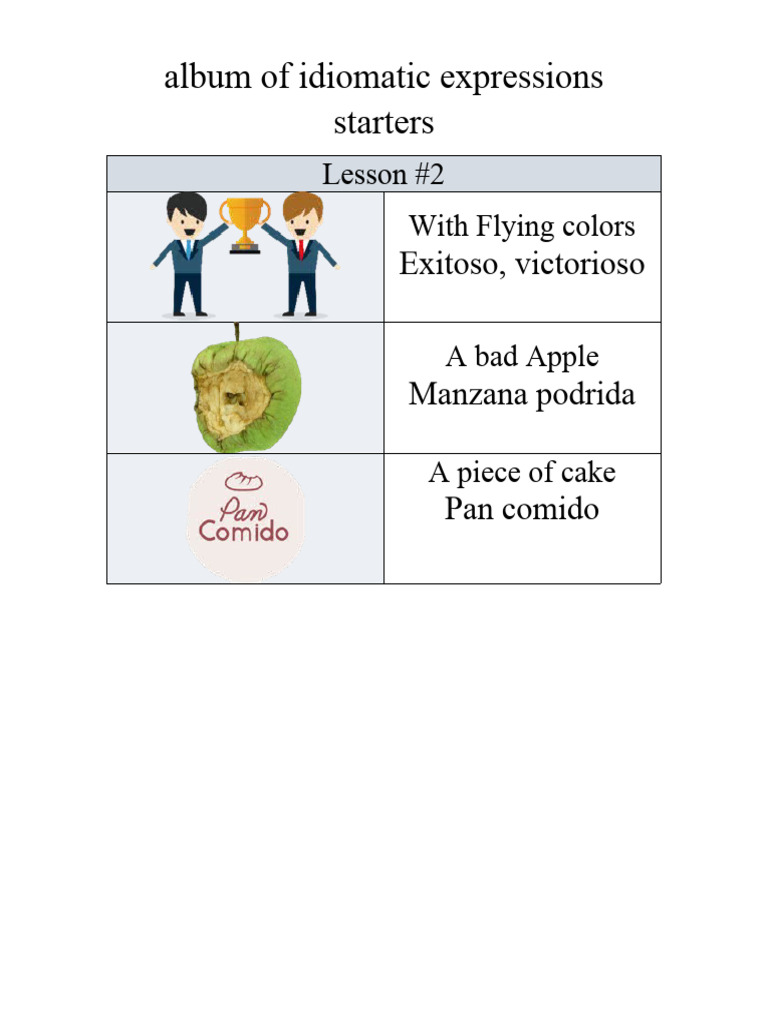 album of idiomatic expressions | PDF | Álbumes | Música grabada