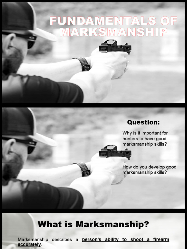 Fundamentals of Marksmanship | PDF | Firearms | Gun Barrel