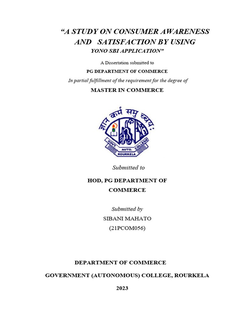 Sbi Yono FINAL PROJECT | PDF | Online Banking | Banks & Banking