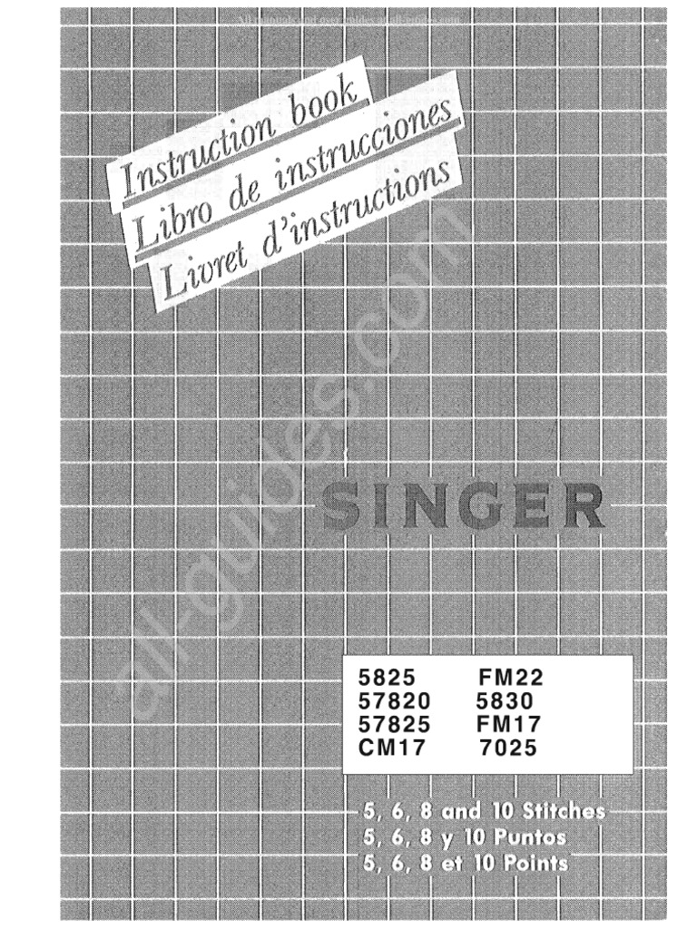 Singer 5825C Sewing Machine Manual | PDF
