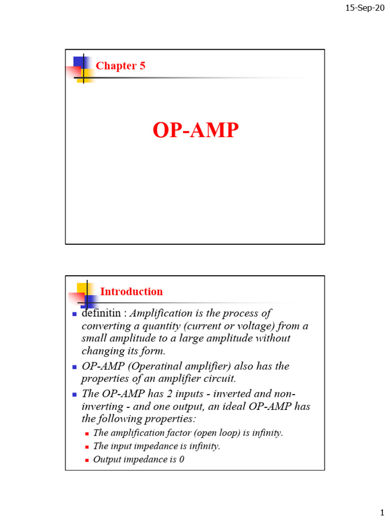 Chapter 5 | PDF | Operational Amplifier | Amplifier