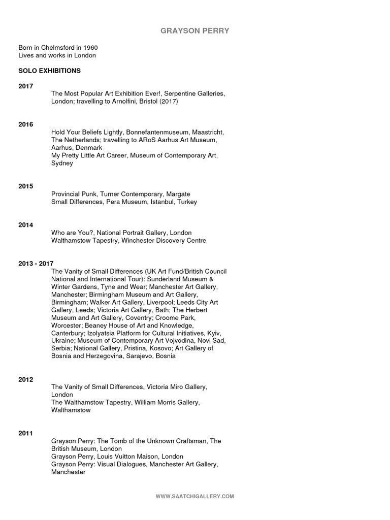 Grayson Perry | PDF | The Arts